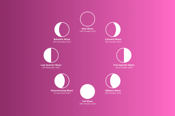 Astro Jewels: The Moon Cycle Guide 14th October 2023 - 13th November ...